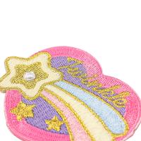 China Special Embroidery Cloth Sticker Diamond Star Heart Patch  for Clothing Bag Armband Gummed Accessories 3d Embroidery Patches for sale