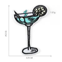 China 17PCS Embroidery Cloth Stick Food, Drink Glue Back Patch Stick Clothing Accessories Luggage Accessories Embroidery Badge for sale