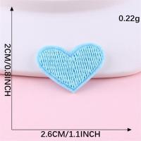 China Wholesale 20 PCS  Hot Felt Heart Patch Applique Diy Pink Blue Sequins Makeup Iron on Embroidery Glitter Heart Patch for T Shit for sale