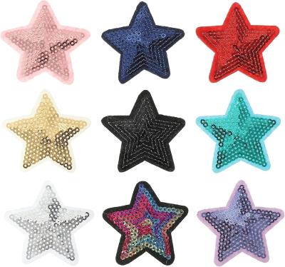 China High Quality Custom 3D Sequin Embroidery Patches Twill/Canvas Fabric Merrow Border for Clothing Bag Decoration China Factory for sale