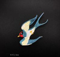 China Iron on Embroidered Katrina Patch Animal Nature Patch for Garments Accessory for sale