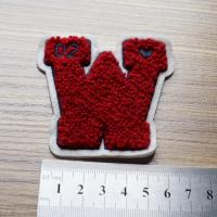 China Factory Price  Embroidery Towel Chenille Indibidual Letter Patch for sale