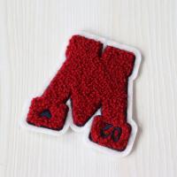 China Factory Price  Embroidery Towel Chenille Indibidual Letter Patch for sale