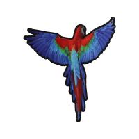 China Custom Embroidered Eco-friendly Bird Shape Iron-On Badges for Shoes Bags Hats-Customizable Sizes Available for sale