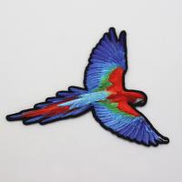 China Custom Embroidered Eco-friendly Bird Shape Iron-On Badges for Shoes Bags Hats-Customizable Sizes Available for sale