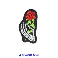 China Embroidered Skeleton Dragon Horse Cat Cloth Punk Style Clothes Bags Embroidered Patches Clothing Accessories Badge Customization for sale