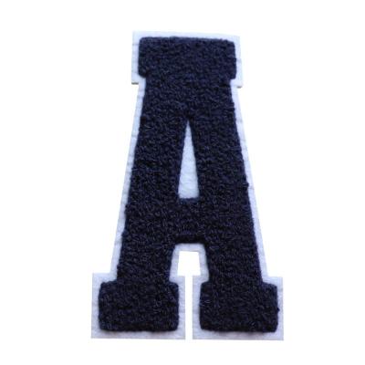 China Eco-Friendly Iron-On Sequin Embroidered Felt Patch with Chenille Letter Design for Hats for sale