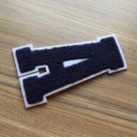 China Eco-Friendly Iron-On Sequin Embroidered Felt Patch with Chenille Letter Design for Hats for sale