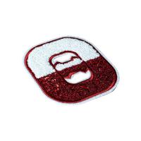 China 3D Embroidery Heat Transfer Iron-On Canvas Fabric Patch with Sequins Large-Sized Environmentally Friendly for sale