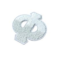 China 3D Embroidery Heat Transfer Iron-On Canvas Fabric Patch with Sequins Large-Sized Environmentally Friendly for sale
