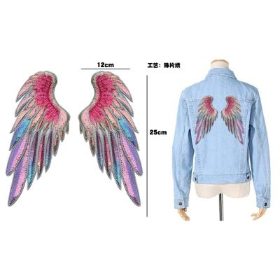China Custom Eco-Friendly Chenille Embroidered Iron-On Patches for Clothing Jackets Bags with Designer Logos for sale