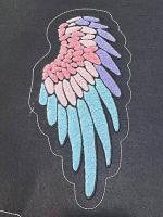 China Custom Eco-Friendly Chenille Embroidered Iron-On Patches for Clothing Jackets Bags with Designer Logos for sale