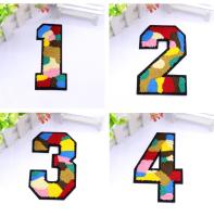 China Popular Spot Goods Fabric Woven Full Embroidered Logo Iron on 3D Embroidery Badges Chenille Patches for Jackets Hats Clothes for sale