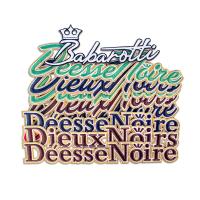China Customized Embroidered Letter Patches Rich Font Styles Fabric Toothbrush Patches for Chenille Jacket Clothing Heart Flower for sale