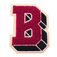 China 1Pc Moq Custom Embroidery Varsity Chenille Letter Patches No Minimum Embroidered Patches for sale