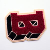 China 1Pc Moq Custom Embroidery Varsity Chenille Letter Patches No Minimum Embroidered Patches for sale