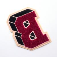 China 1Pc Moq Custom Embroidery Varsity Chenille Letter Patches No Minimum Embroidered Patches for sale