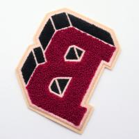 China 1Pc Moq Custom Embroidery Varsity Chenille Letter Patches No Minimum Embroidered Patches for sale