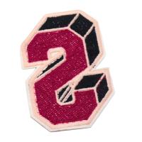 China Custom Eco-Friendly Chenille Letter Embroidered Patch for Sportswear Sew-On Fabric for sale