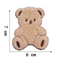 China New Bear Paw Chenille Woolen Embroidery Computer Embroidery Label Embroidery Cloth Patch Clothing Decoration Patch for sale