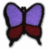 China Custom Color Embroidered Chenille Patch Applique Cartoon Animal Pattern for Children's Clothing Fabric Material for sale