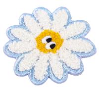 China Towel Embroidery Stickers Three-Dimensional Embroidery Sun Flower Patch Stickers Clothing Accessories Chenille Embroidery for sale