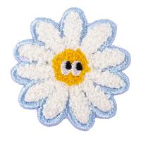 China Towel Embroidery Stickers Three-Dimensional Embroidery Sun Flower Patch Stickers Clothing Accessories Chenille Embroidery for sale