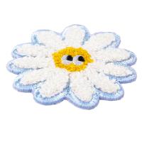 China Towel Embroidery Stickers Three-Dimensional Embroidery Sun Flower Patch Stickers Clothing Accessories Chenille Embroidery for sale