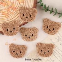 China Bear Grizzly Customized Embroidered Chenille Patches Badge Decorative Appliques with Hook and Loop Backing Panda Iron-On Patch for sale