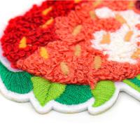 China Versatile Strawberry Iron-On Embroidery Chenille Patches Fashionable Polyester and Felt Fabric Hand-Embroidered Decoration for sale