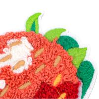 China Versatile Strawberry Iron-On Embroidery Chenille Patches Fashionable Polyester and Felt Fabric Hand-Embroidered Decoration for sale