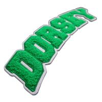 China 26PCS Self Adhesive Chenille Letters Patches Green Letters Patches, Patches for Backpacks, Self Adhesive Letters for sale