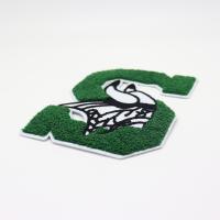 China Multicolor Chenille Embroidery Badge Gilt Embroidered 26 English Letters Iron-On Cloth Sticker Bag Package Patches for Hat Use for sale