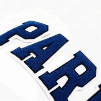 China Cheap Custom Embroidered Big Logo Colorful Embroidery Towel Chenille Letters Patches Applique for Clothes and Cap for sale