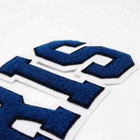 China Cheap Custom Embroidered Big Logo Colorful Embroidery Towel Chenille Letters Patches Applique for Clothes and Cap for sale