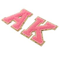 China Wangshun Gradient Toothbrush Embroidery Logo Letter Fashion Clothes Bag Accessories Computer Embroidery Patch Iron Stamp for sale