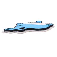 China Customizable Self-Adhesive 3D Embroidery Logo Patch Animal Dolphin Toothbrush Embroidered Cloth for Hat Decor Mainly Fabric Lace for sale