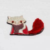 China Custom Sequin and Toothbrush Embroidery Patch for sale