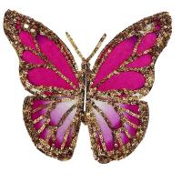 China Custom Fashion Design Wedding Decoration Butterfly High Quality Iron on Patches for Clothing Patches  Sequin Embroidered Patch for sale