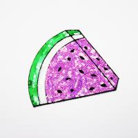 China Factory Custom Chenille Patches Custom Ironing Embroidery Chenille Watermelon Sequins Ironing Patches for sale
