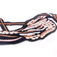 China Large Size Sequin Beads Flamingo Garment Accessories Rhinestone Pearl  Flamingo Patches Clothes Apply Designer Beaded Patch for sale