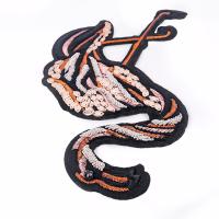 China Large Size Sequin Beads Flamingo Garment Accessories Rhinestone Pearl  Flamingo Patches Clothes Apply Designer Beaded Patch for sale
