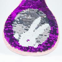 China Fruit Sequins Patch Interesting Can Flip and Change the Color Rabbit Pear Embroidery Color Sequins Patch for sale