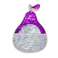 China Fruit Sequins Patch Interesting Can Flip and Change the Color Rabbit Pear Embroidery Color Sequins Patch for sale