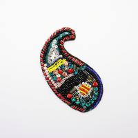 China OEM Luxury Large Embroidery Patches Sew-On Rhinestone Patch for Hat Rubber Material Appliqued Technics for sale