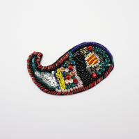 China OEM Luxury Large Embroidery Patches Sew-On Rhinestone Patch for Hat Rubber Material Appliqued Technics for sale