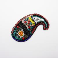 China OEM Luxury Large Embroidery Patches Sew-On Rhinestone Patch for Hat Rubber Material Appliqued Technics for sale
