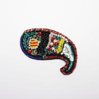 China OEM Luxury Large Embroidery Patches Sew-On Rhinestone Patch for Hat Rubber Material Appliqued Technics for sale