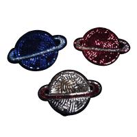 China 3D Cloth Patch Reversible Embroidery Patch Label with Beads and Sequins Embroidered Clothing Accessories Main Material Fabric for sale