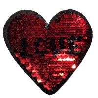 China 3D Cloth Patch Reversible Embroidery Patch Label with Beads and Sequins Embroidered Clothing Accessories Main Material Fabric for sale